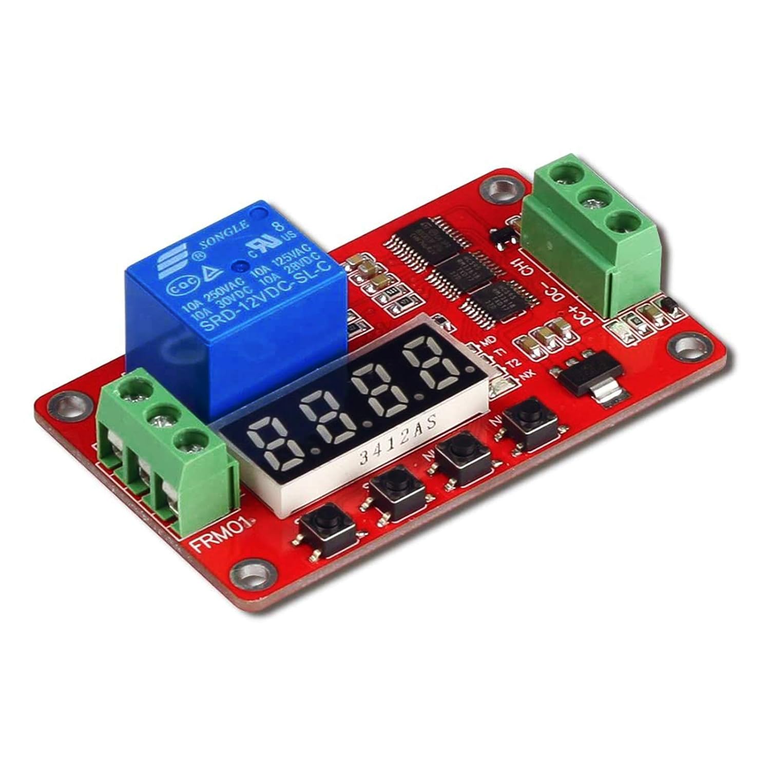 ZHITING FRM01 1-CH Kanal Multifunktions-DC-12-V- Relais Relay Modul ...