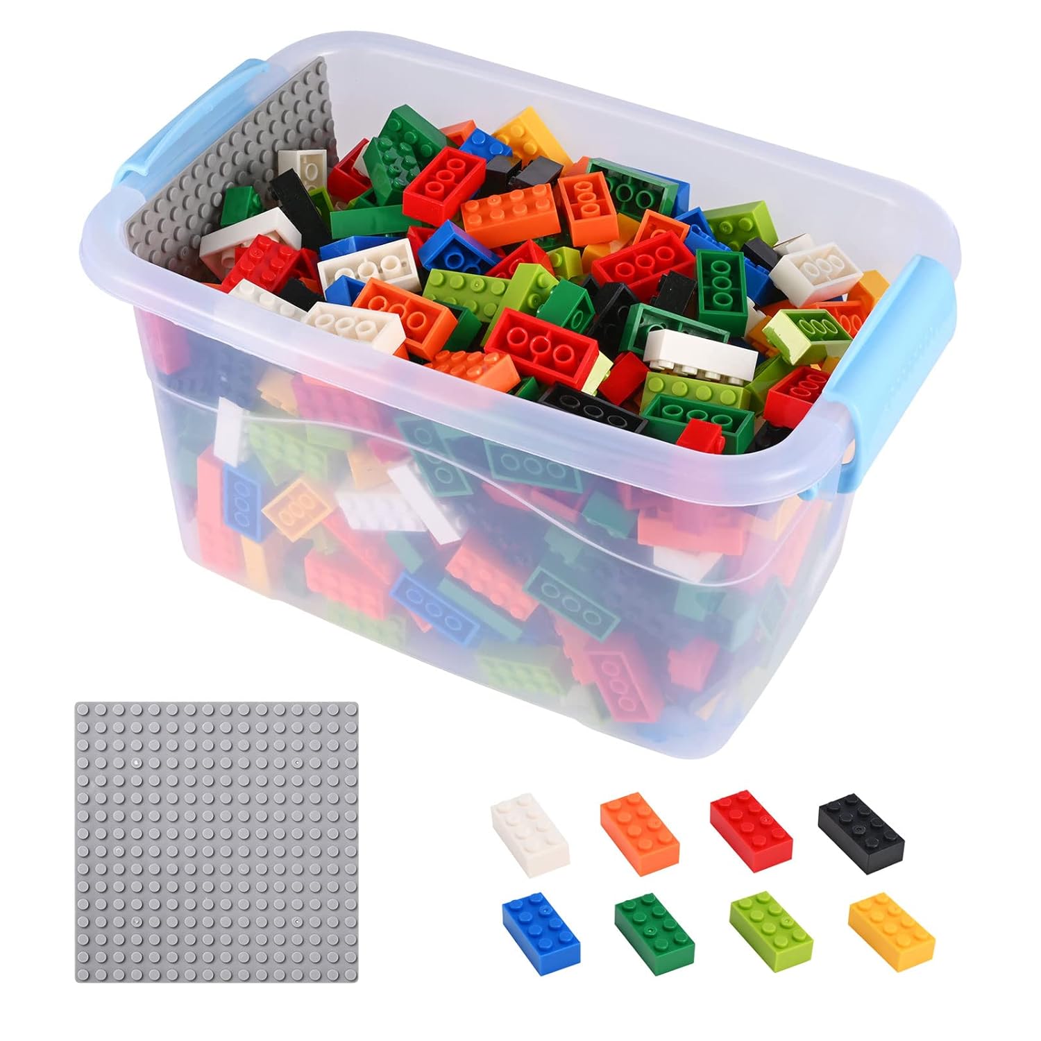 Amazon.com : CHERSE Multi-Colored Building Blocks for Toddlers ...