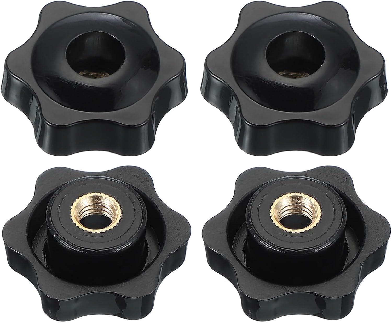 Amazon.com: PATIKIL M10 x 38mm Through Hole Knob Nut Screw, 4 Pcs Brass ...