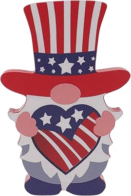 Amazon.com: 4th of July Patriotic Gnome Decorations, 2 PCS Handmade Mr ...