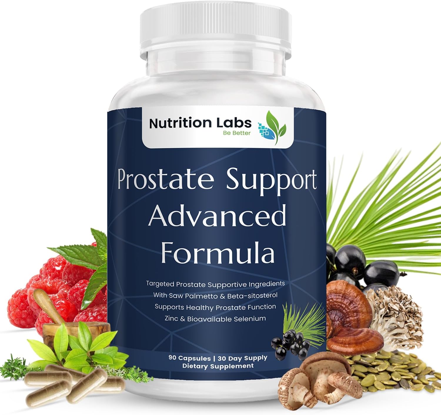 Amazon.com: NUTRITION LABS BE BETTER Prostate Health Support Herbal ...