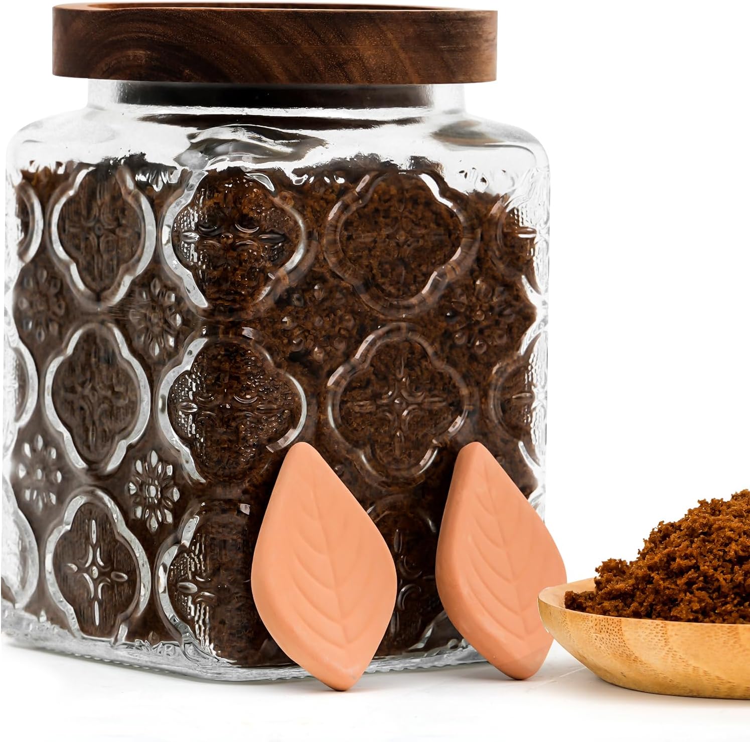 Amazon.com: Gxiufen Elegant Brown Sugar Keeper container with 2 Brown ...