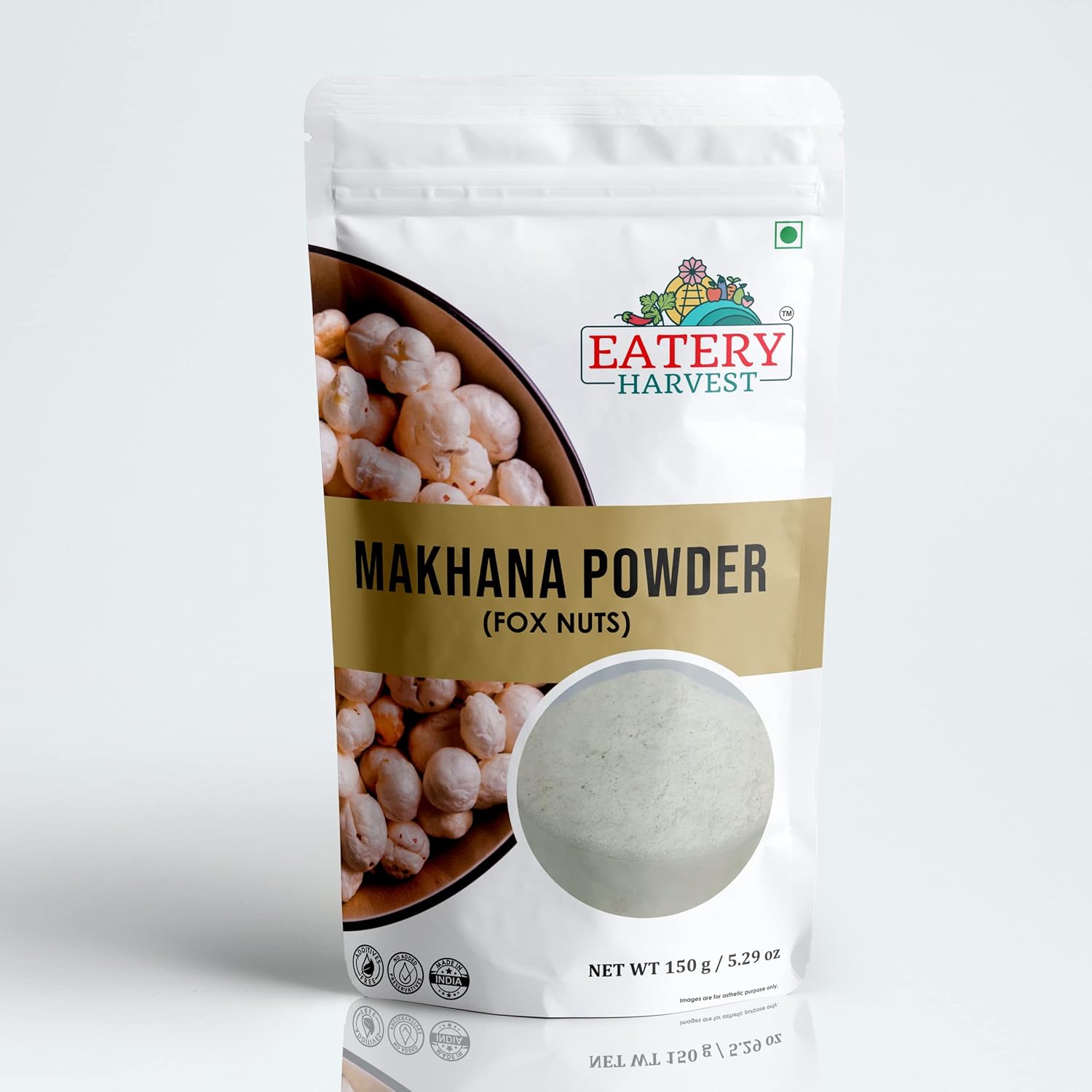 EATERY HARVEST by Saipro Makhana Powder 150 gm, Fox Nuts (Phool Makhana ...