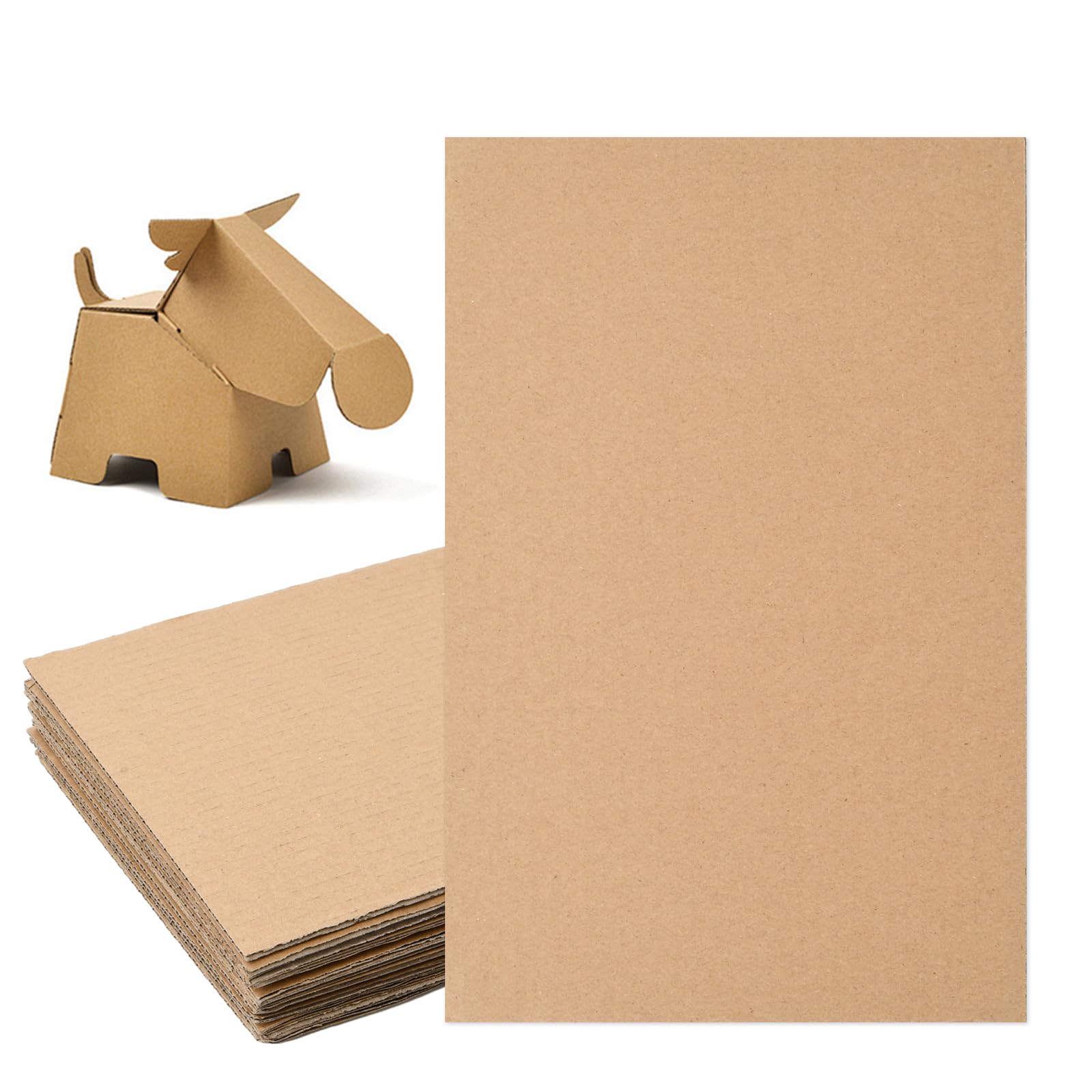 Volumoon A4 Corrugated Cardboard Sheets, 3mm Thick Cardboard Sheets ...