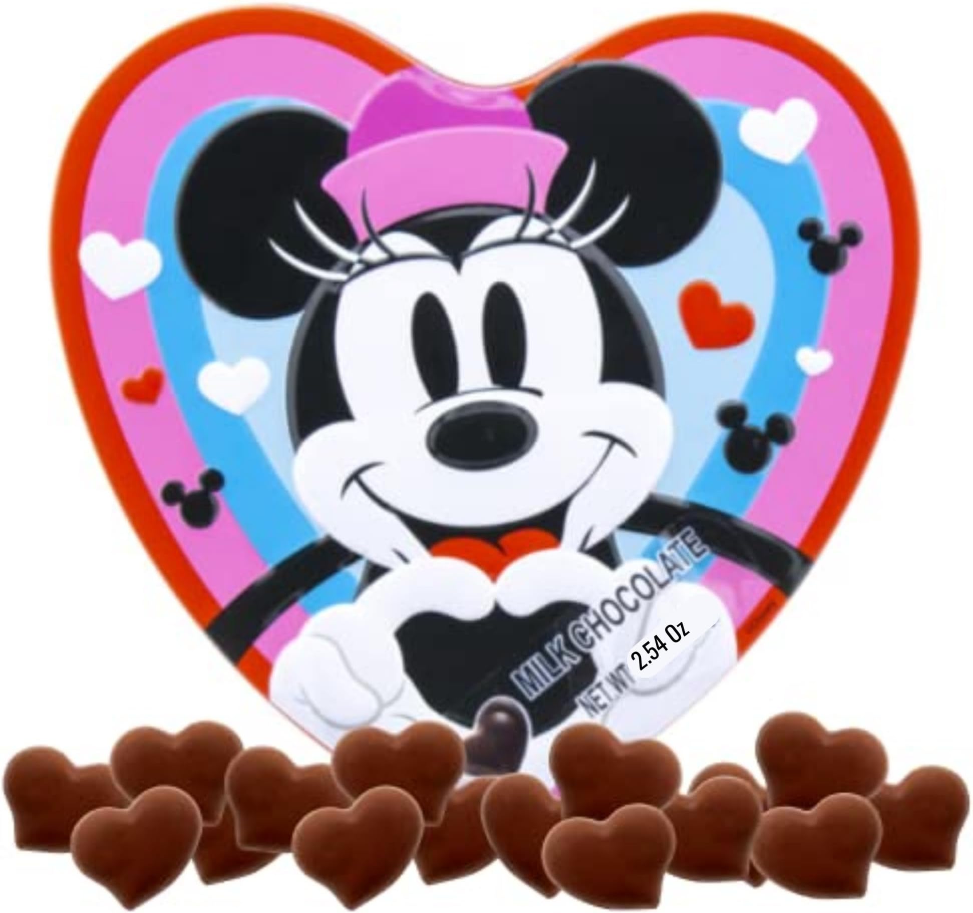 Amazon.com : Disney Mickey, Minnie and Stitch Mini Heart Boxes with ...