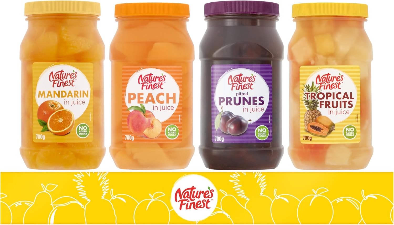 Natures Finest Delicious Fruit pots perfect for families, 700g each ...