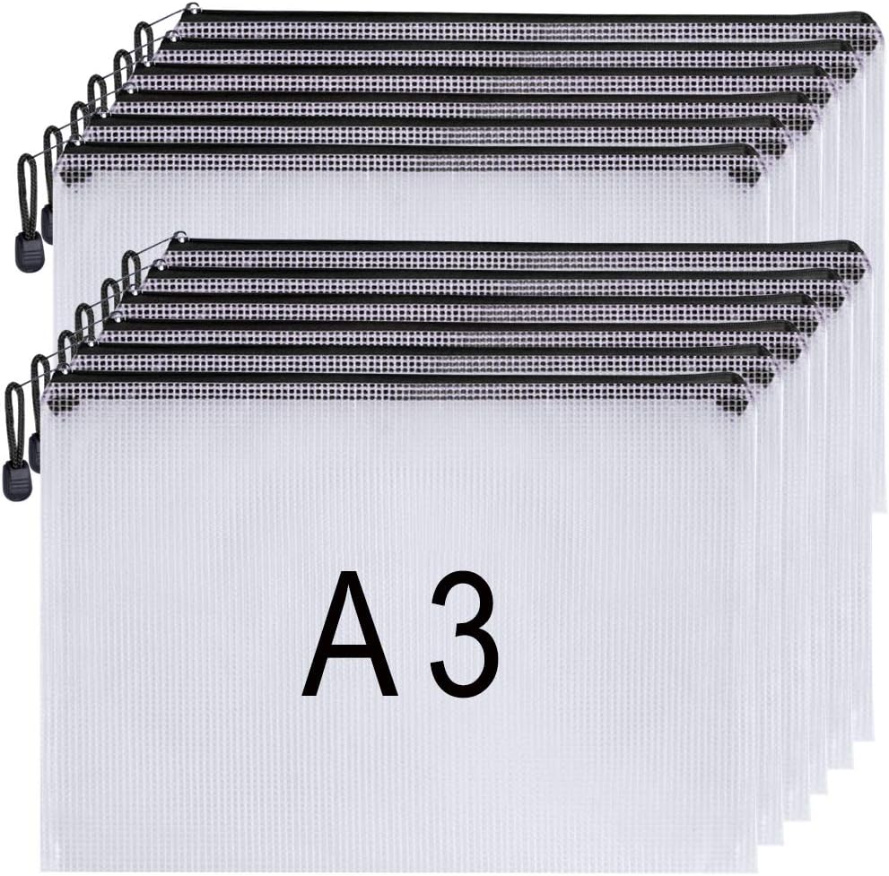 Plastic Wallets A3 Folder A3 Zip Wallets Large Ziplock Bags Zipper Bags ...