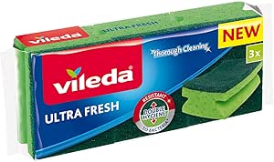 Vileda ULTRA FRESH High Foam Sponge | Anti-bacterial* | Deep Cleaning ...