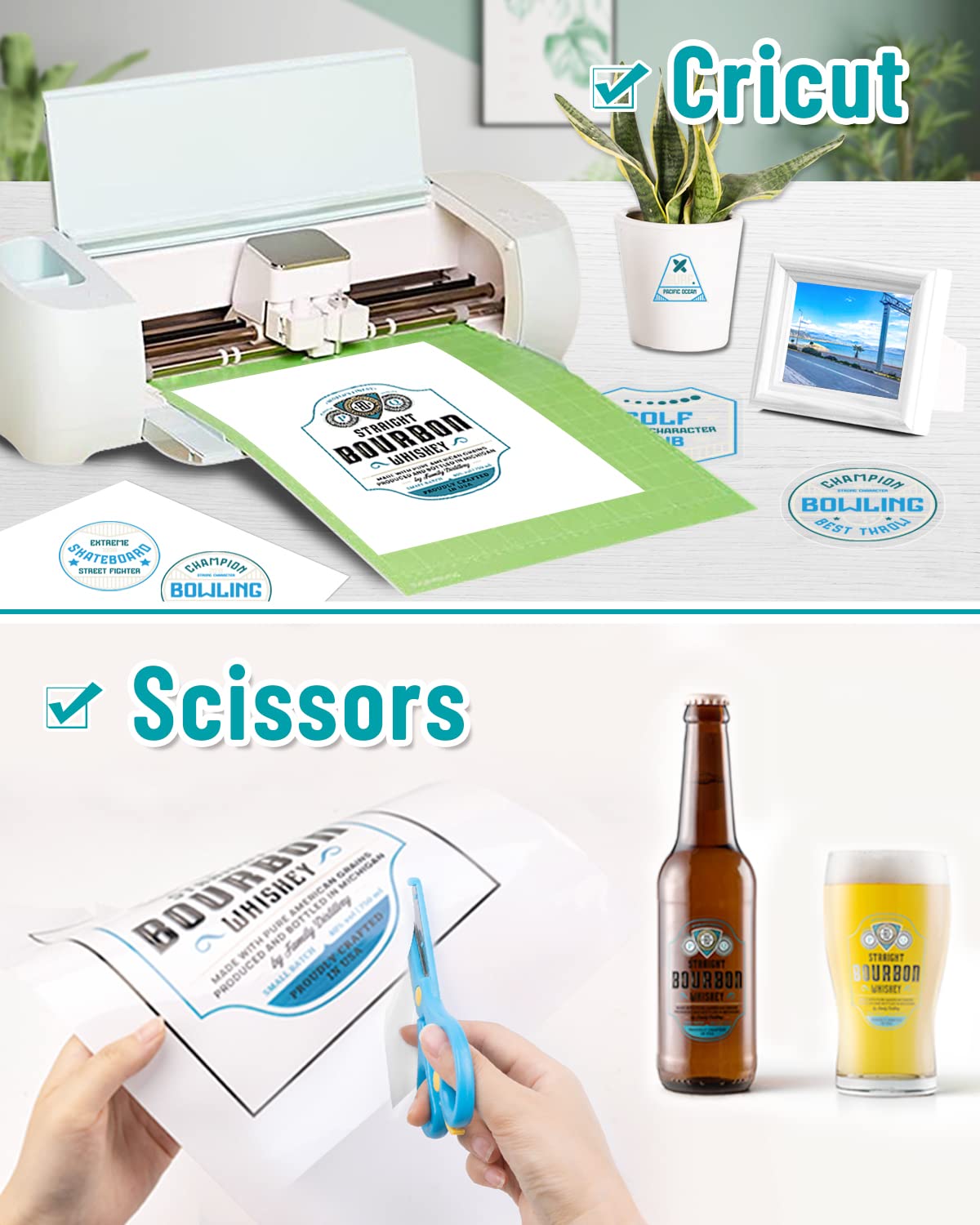Snapklik.com : Printable Vinyl Sticker Paper For Inkjet Printer 50 ...