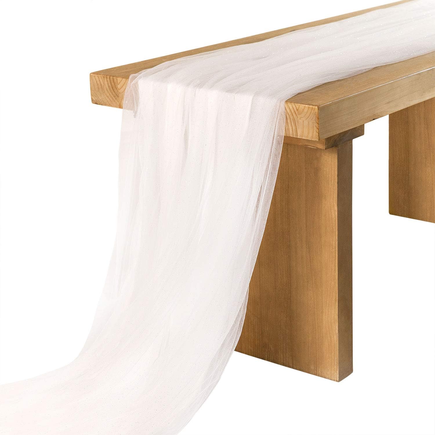 Amazon.com: Ling's Moment 30x195 inch Extra Long Tulle Table Runner for ...