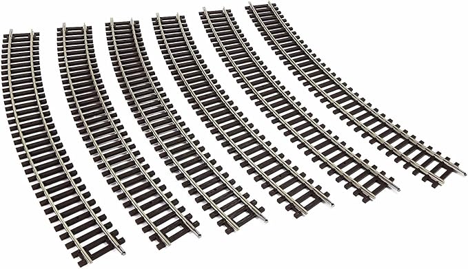 Amazon.com: HO Scale Code 100 Curve Track Copper-Nickel Rail with ...
