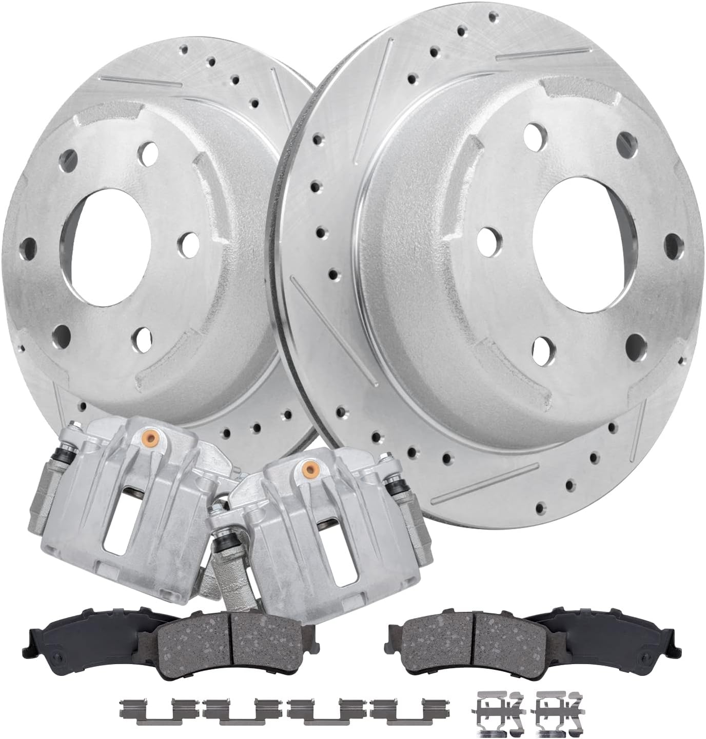 Amazon.com: Detroit Axle - Rear Brake Kit for GMC Chevy Silverado Sierra 1500 Tahoe Yukon Safari ...
