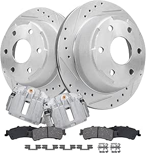 Amazon.com: Detroit Axle - Rear Brake Kit for GMC Chevy Silverado Sierra 1500 Tahoe Yukon Safari ...