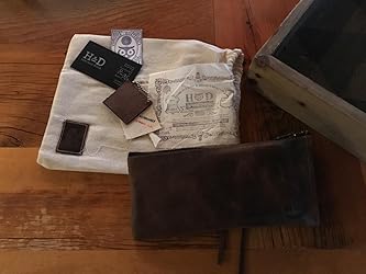Amazon.com: Hide & Drink, Rectangular Wallet with Inner Card Slots ...