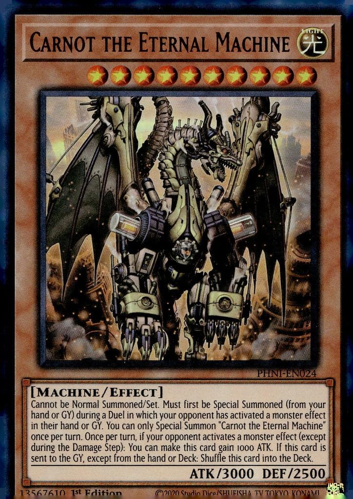 Amazon.com: YU-GI-OH! Carnot The Eternal Machine - PHNI-EN024 - Ultra ...