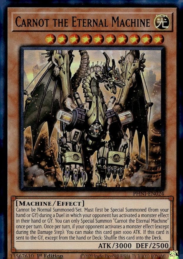 Amazon.com: YU-GI-OH! Carnot The Eternal Machine - PHNI-EN024 - Ultra ...