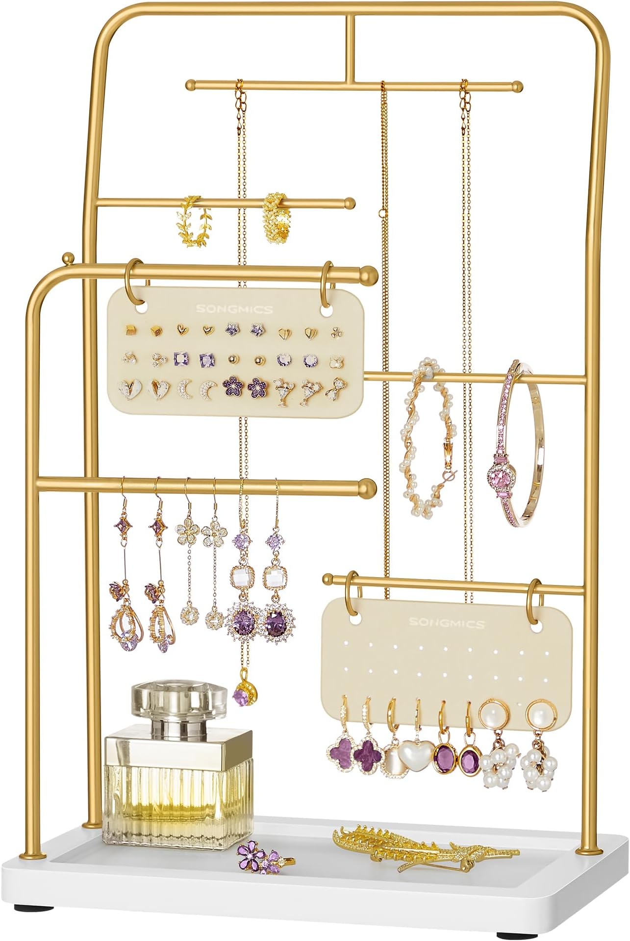 Amazon.com: susswiff Jewelry Holder Organizer Stand - Adjustable Tall ...