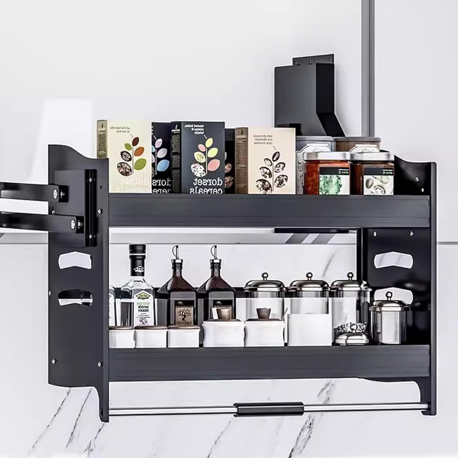 Amazon.com: EMYJAY Pull-Out Cabinet Organizer, Wall Rack Storage ...