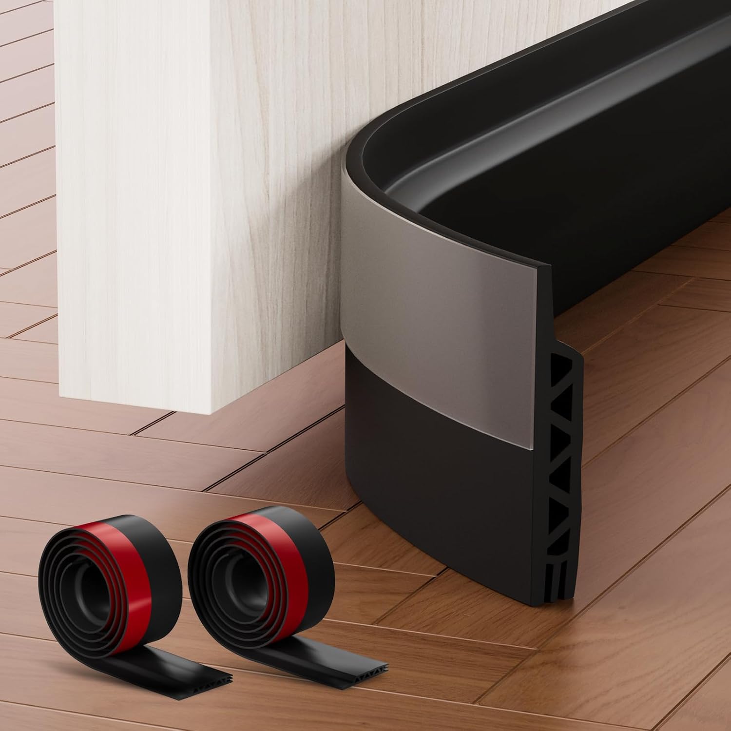 MOYENNE 2 Pack Door Draft Stopper,Door Sweeps for Exterior Doors,Under ...