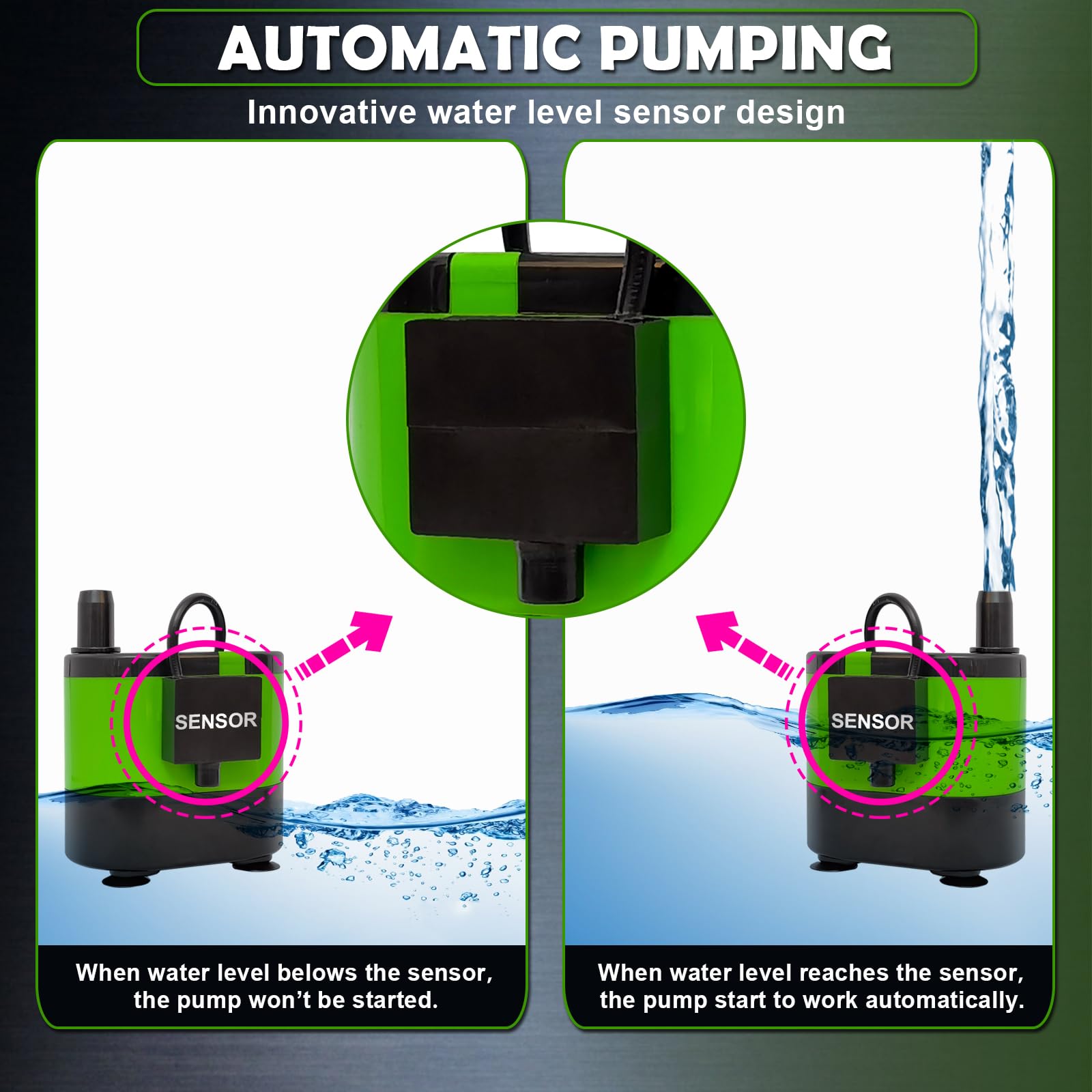 Snapklik.com : Automaitc Condensate Pump Small Sump Pump For Air ...