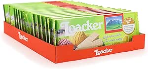 Loacker Premium Helado Obleas de limón, 150 g/5.29 onzas, paquete de 18 ...