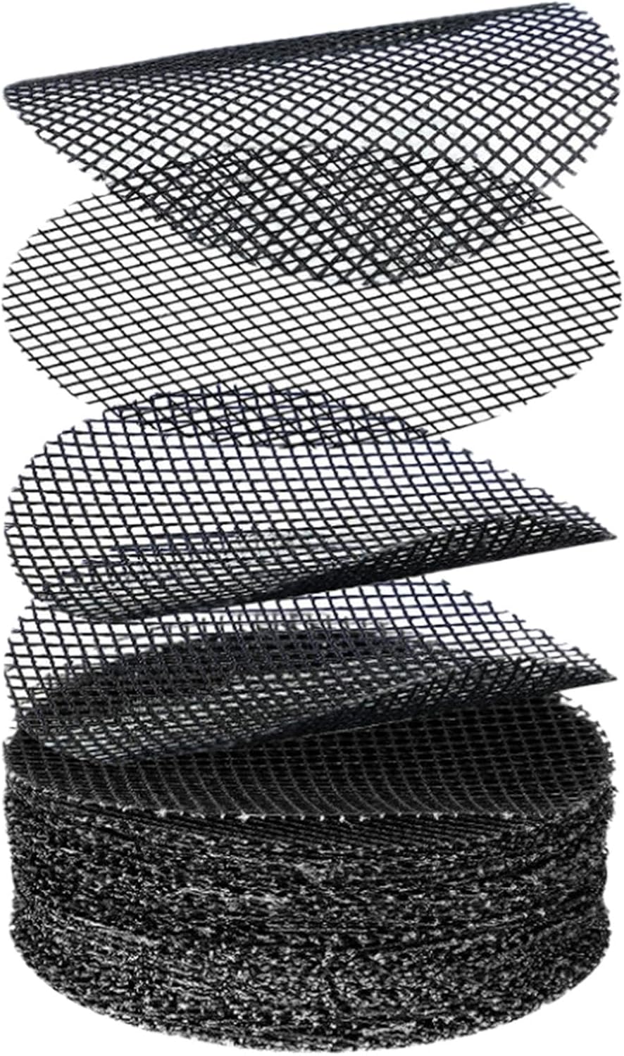 50 Pieces Flower Pot Hole Mesh Pad - Pot Bottom Grid Mat, Plant Pot ...