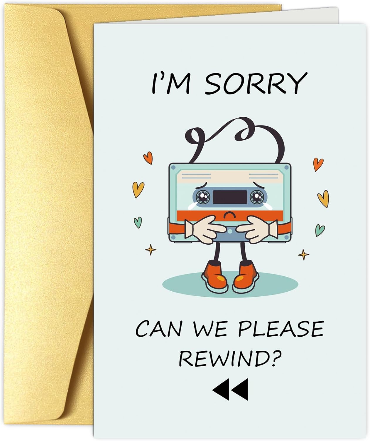 Amazon.com : Obbyidk Cute Type I'm Sorry Card for Boyfriend Girlfriend ...