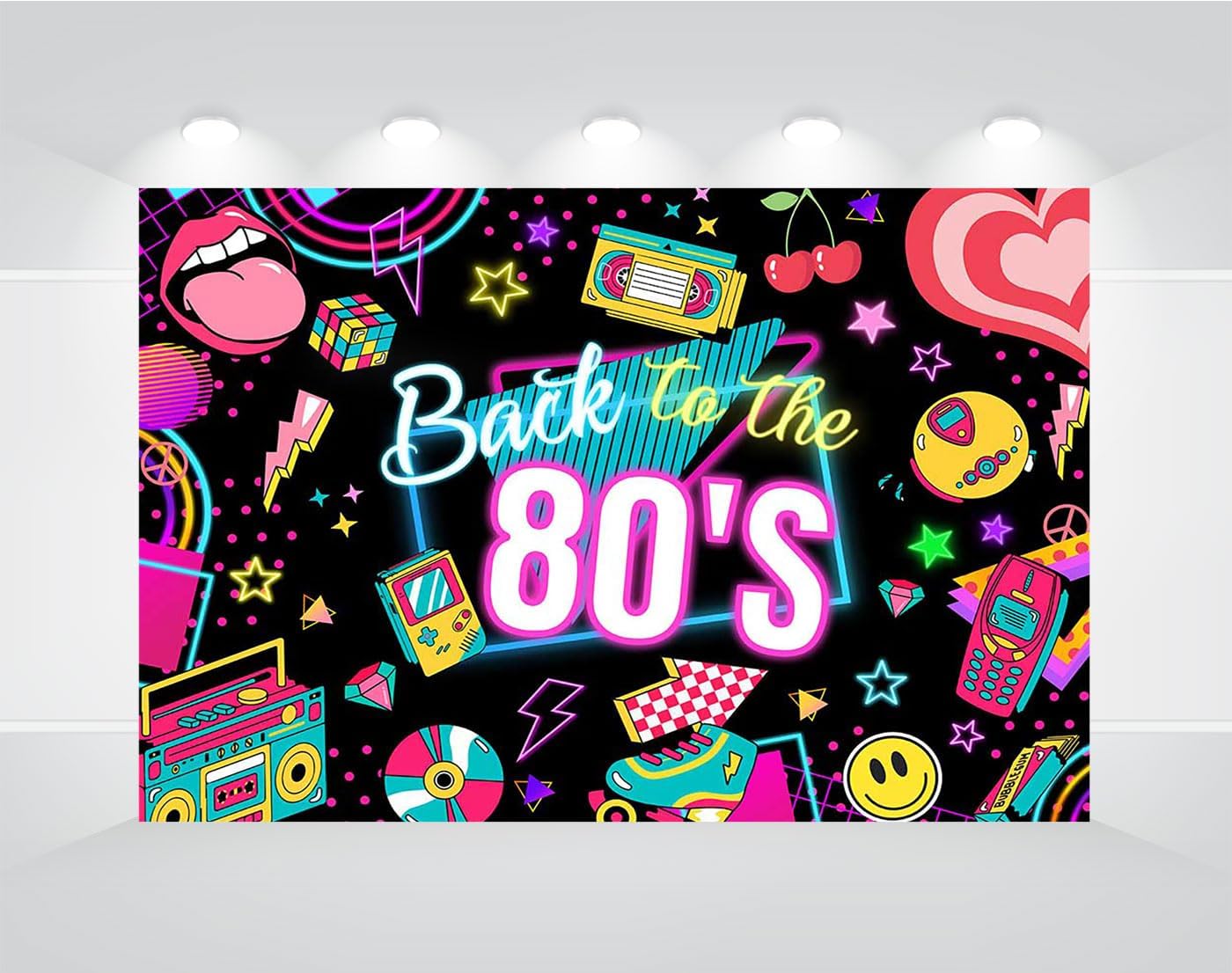Amazon.com : Ticuenicoa 5x3ft 80's Backdrop for Parties 80's Theme ...