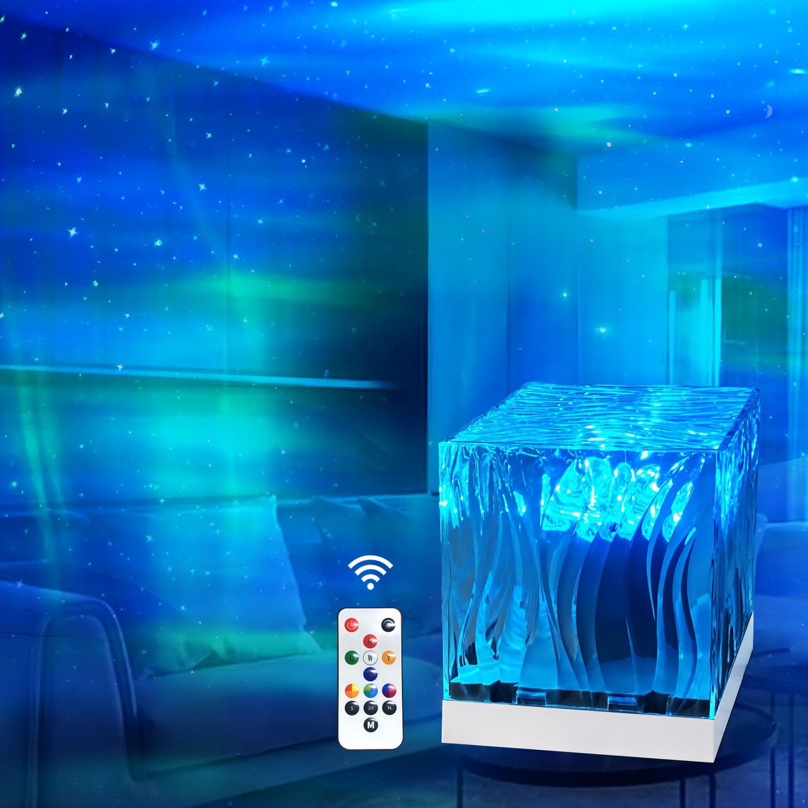 MERTTURM Northern Lights Projector for Bedroom, Ins 48 Lighting Modes ...