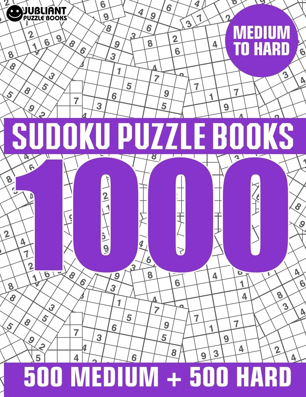1000 Sudoku Puzzles 500 Medium & 500 Hard: Medium to Hard Sudoku Puzzle ...