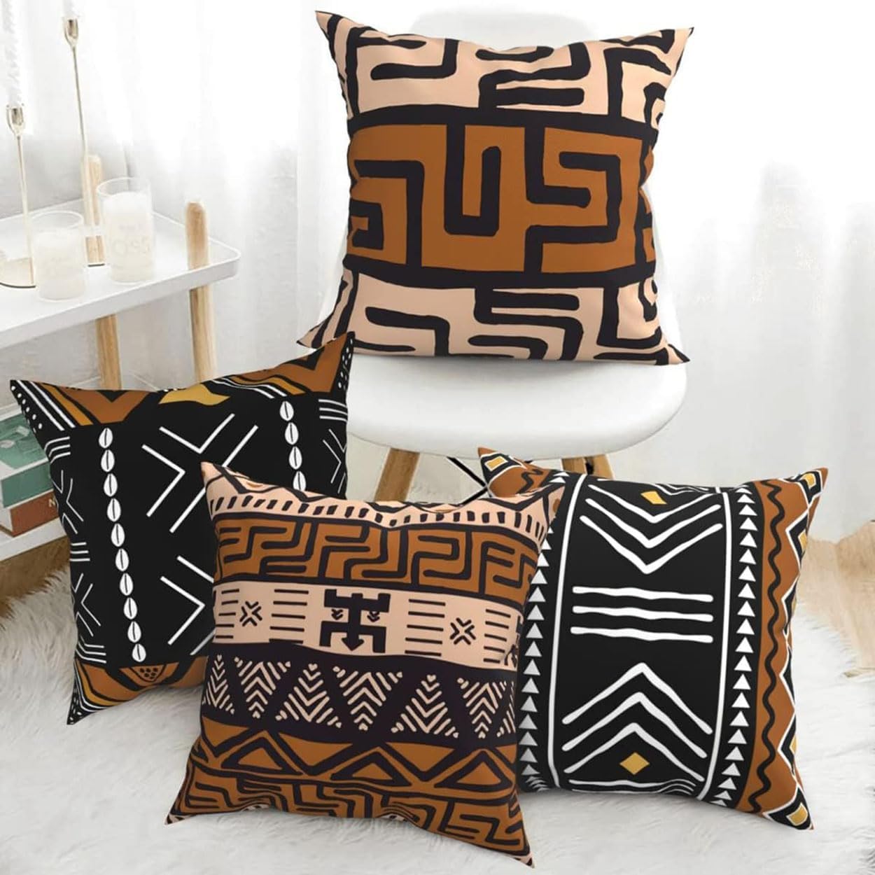 Amazon.com: Western Native American Throw Pillow Covers 18X18 ...