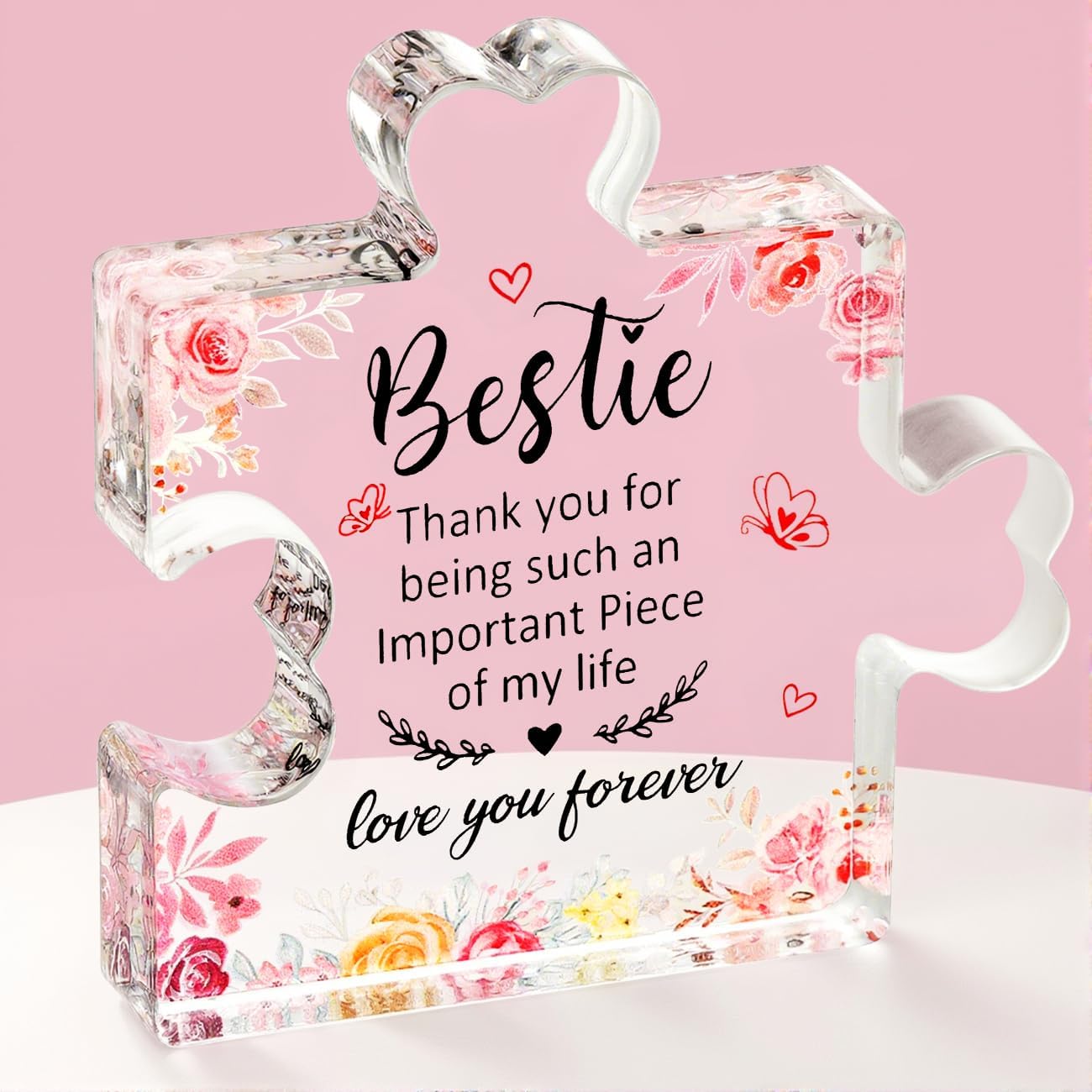 Amazon.com: Emibele Gifts for Bestie, Bestie Birthday, Engraved Acrylic ...
