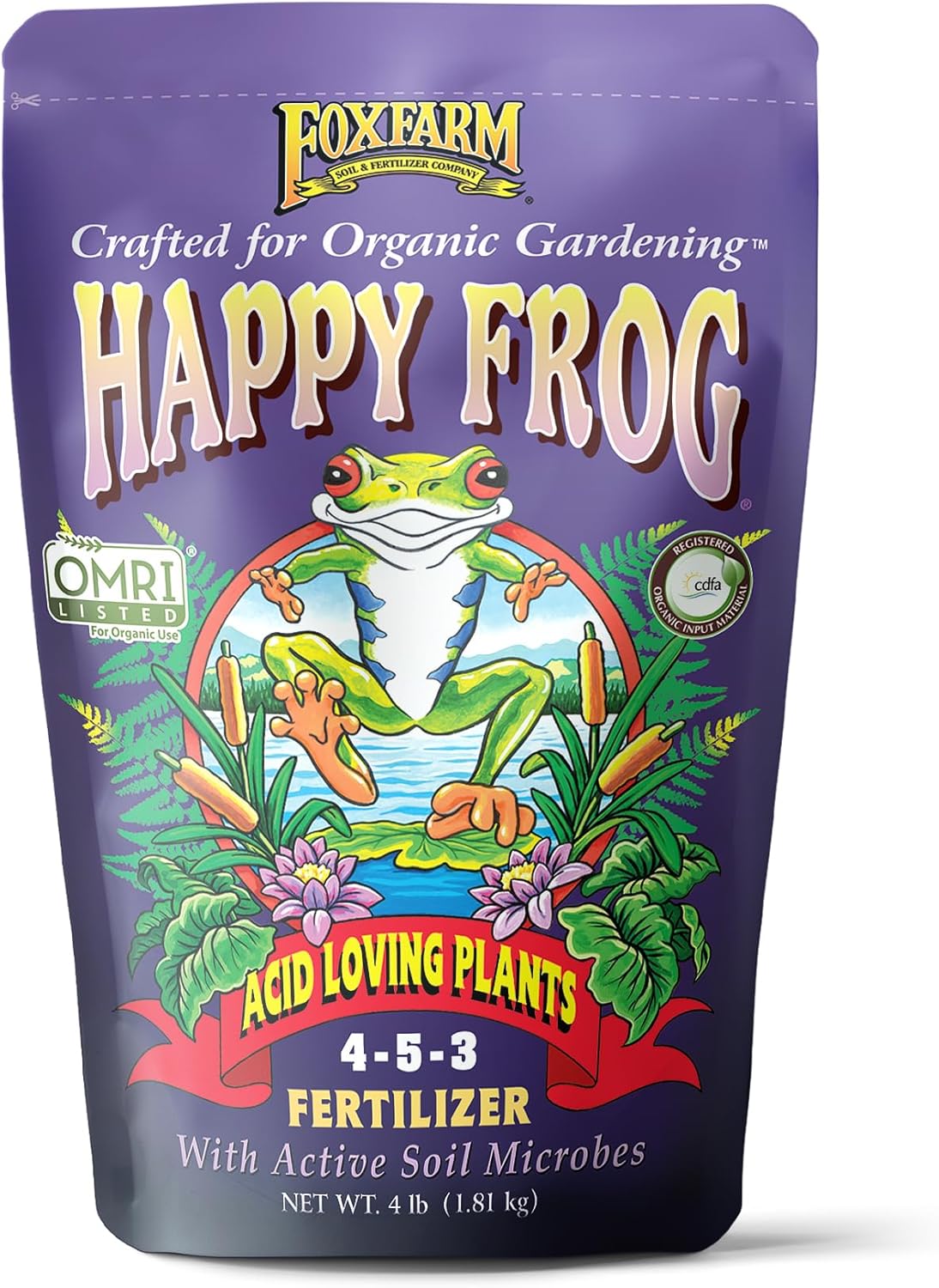 Amazon.com: FoxFarm Happy Frog Acid Loving Plant Fertilizer, Slow ...