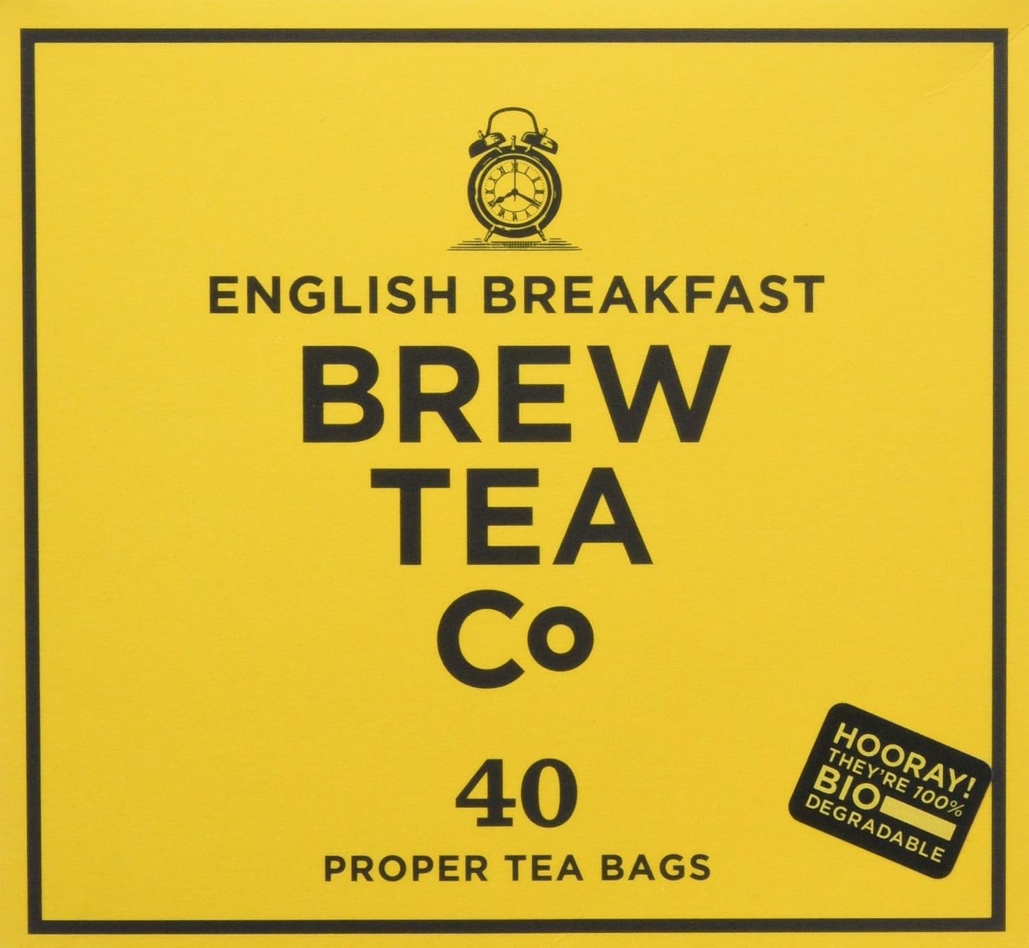 Brew Tea Co English Breakfast Proper Tea Bags, Pack of 2 (80 Bags ...
