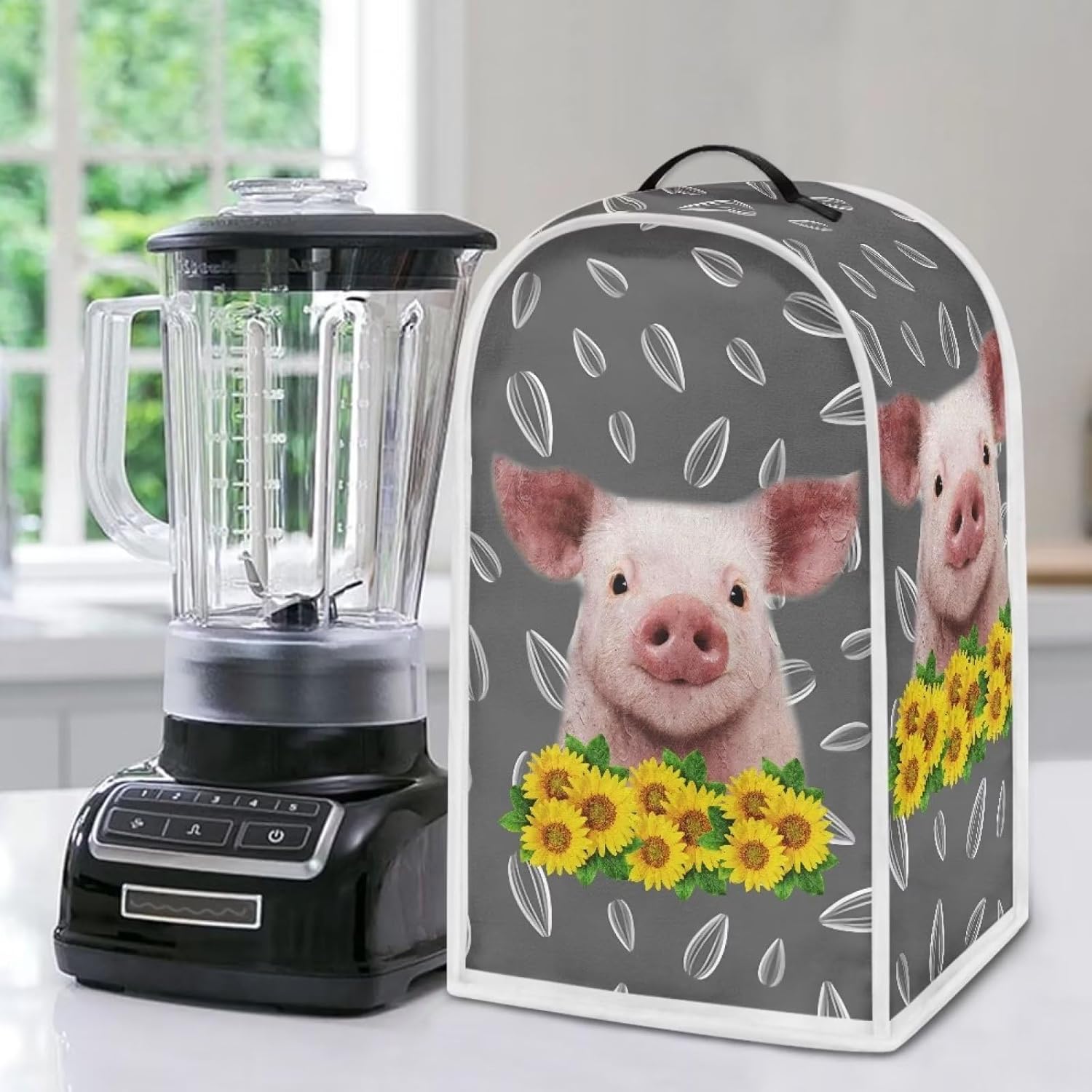 Amazon.com: Psesaysky Sunflower Pig Blender Cover Food Processor Cover ...