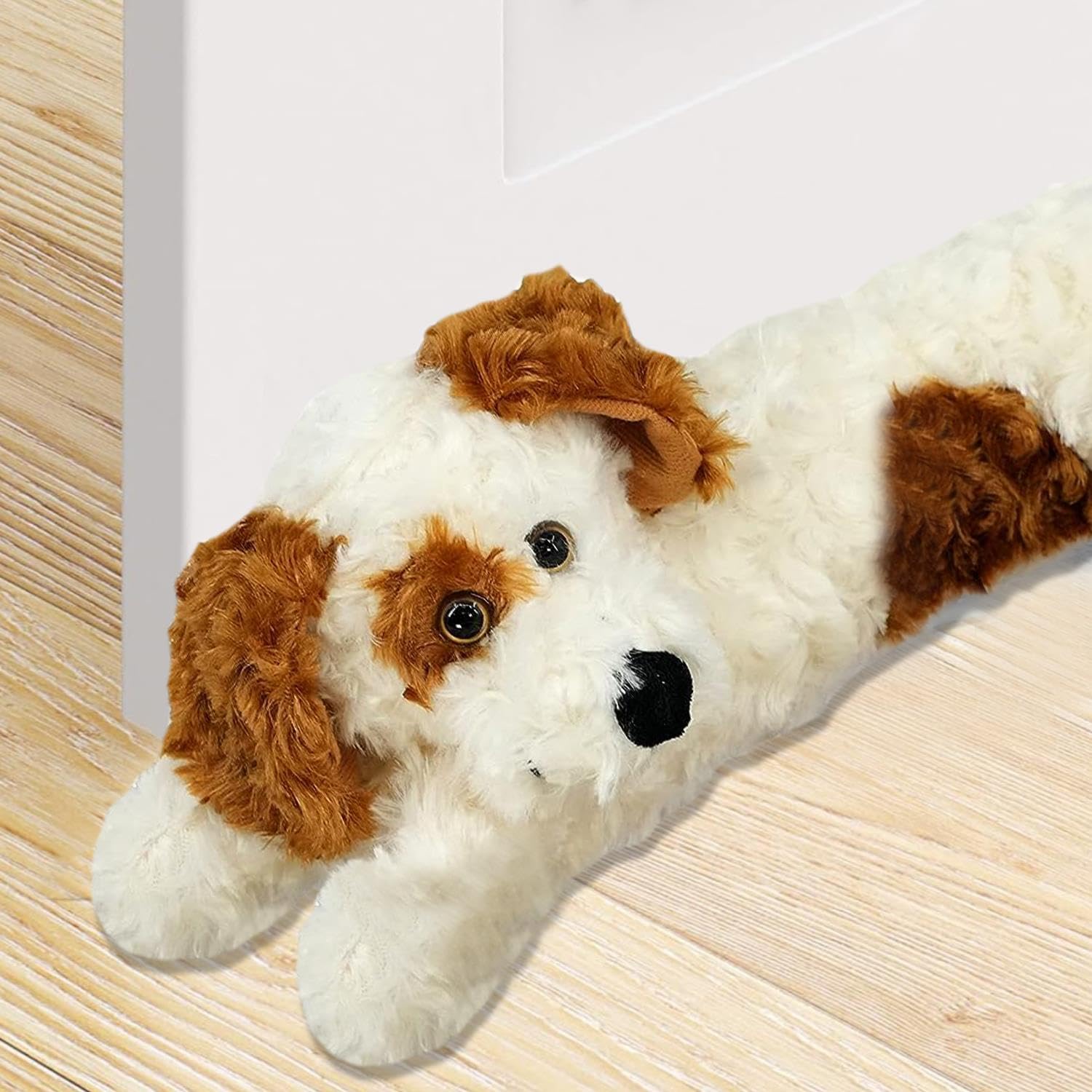 Novelty Door Draft Excluder Cushion Cream Dog Design - Door Wind ...