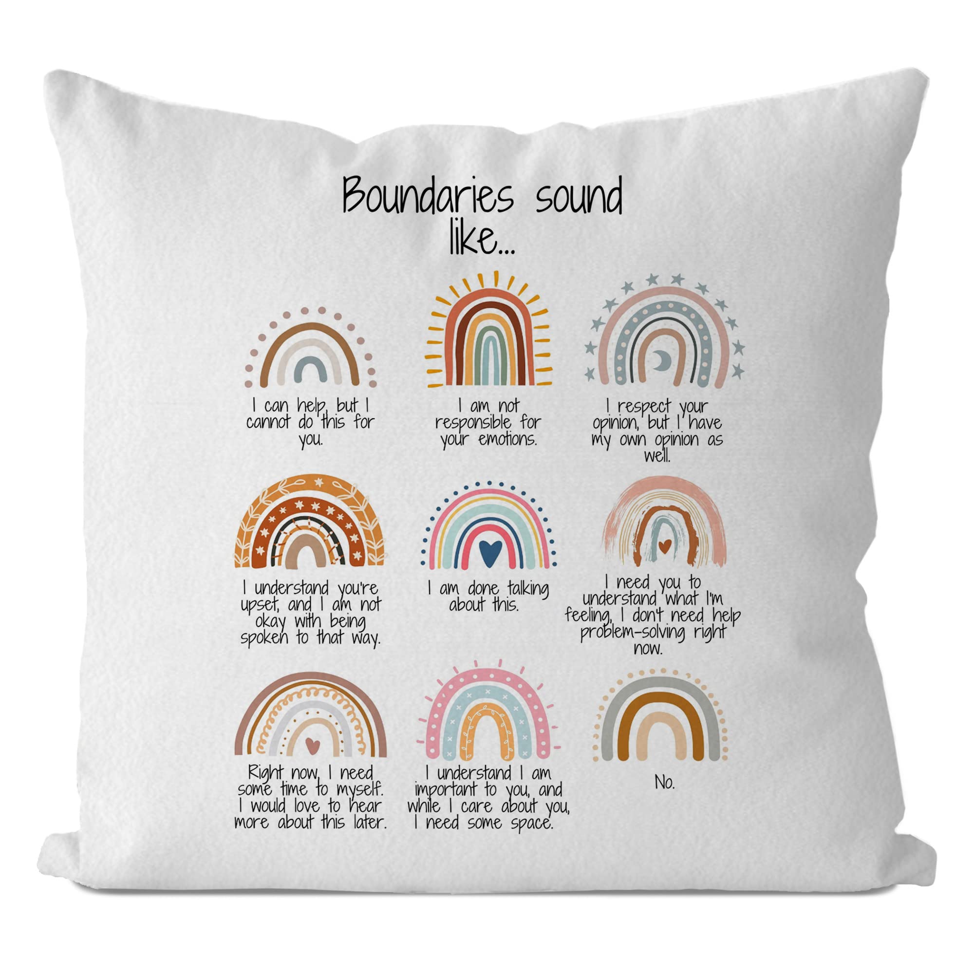 Amazon.com: IWXYI Rainbow Office Decoration, Rainbow Pillow Cover 18x18 ...