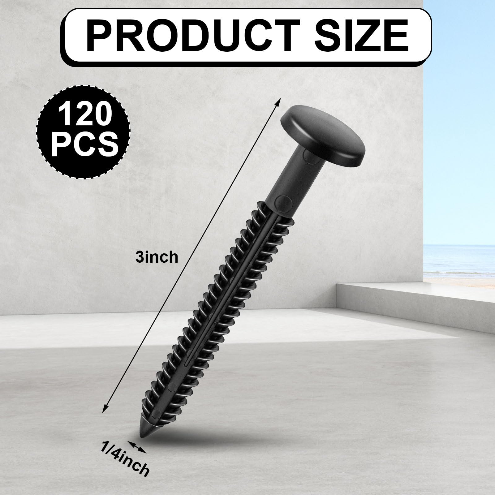 Snapklik.com : Blulu 120 Pcs 3 Inch Vinyl Shutter Fastener Window Panel ...