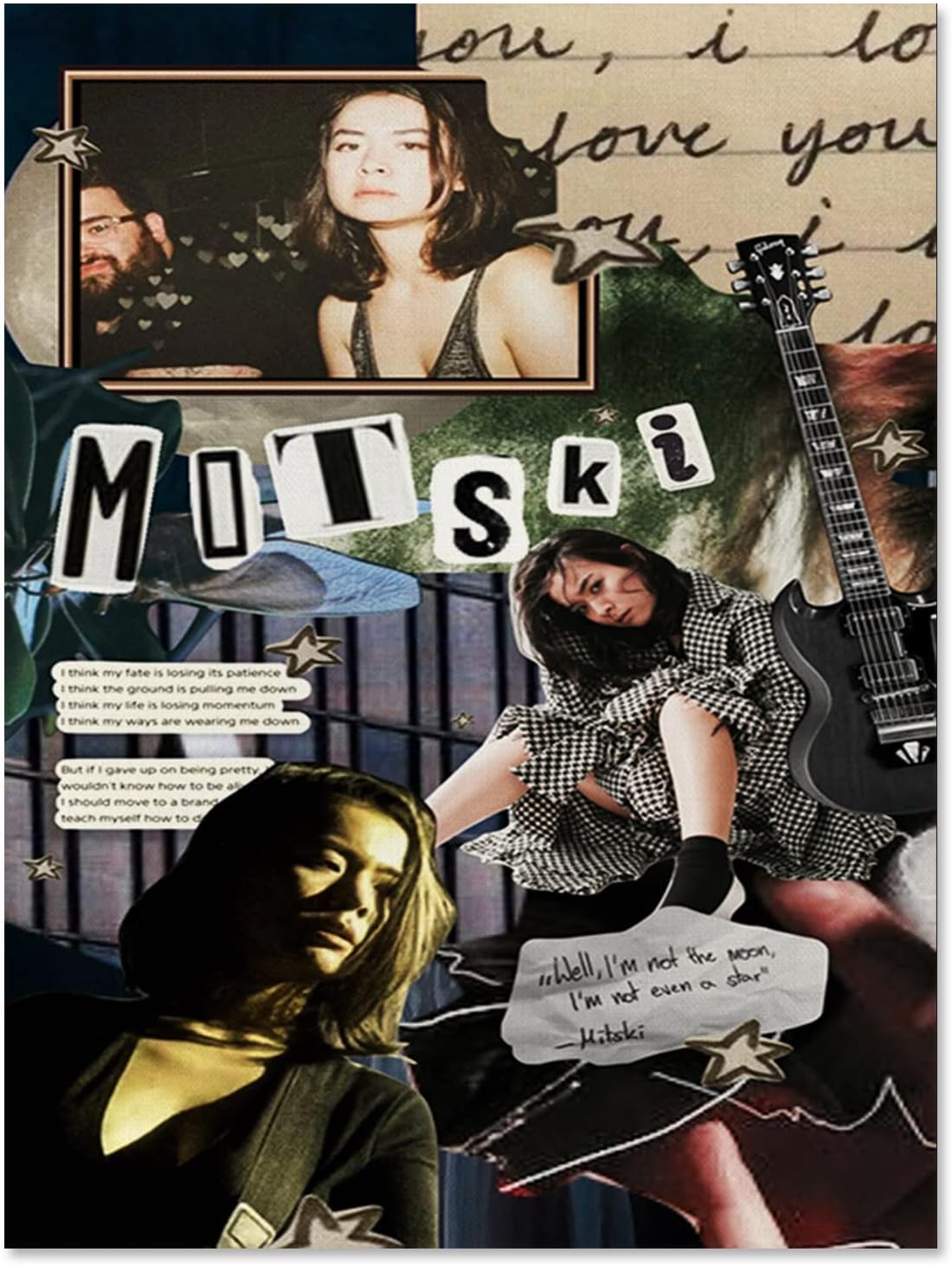 Amazon.com: Singer Posters, Indie Rock Canvas Poster Unframed Wall Art ...