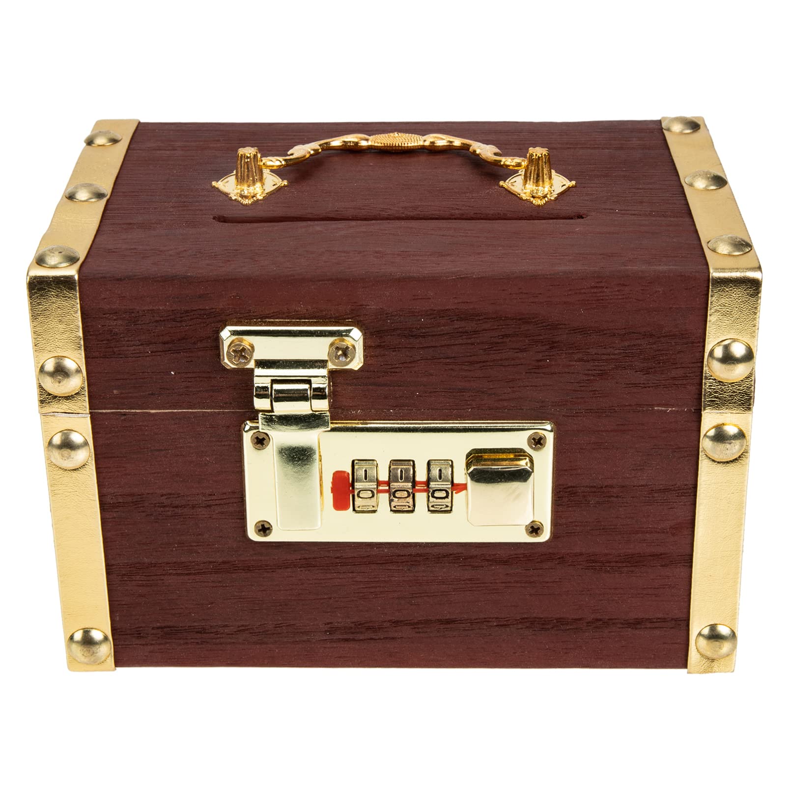 Amazon.com : Kids Piggy Bank: Vintage Wood Treasure Chest Rustic ...