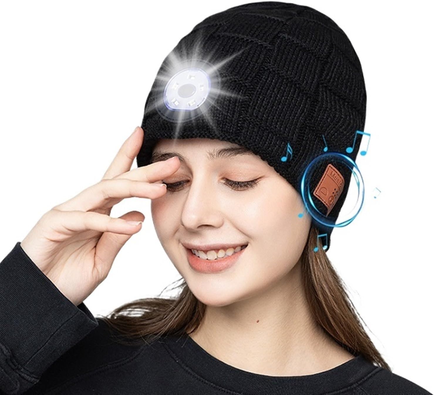 Amazon | [ERICAT] ワイヤレス Bluetooth ヘッドセットライト帽子屋外ナイトランニングキャンプ乗馬照明 Led ライト ...
