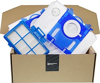 SpareHome® Lot de 10 sacs haute filtration + 1 filtre Hepa H12 pour ...