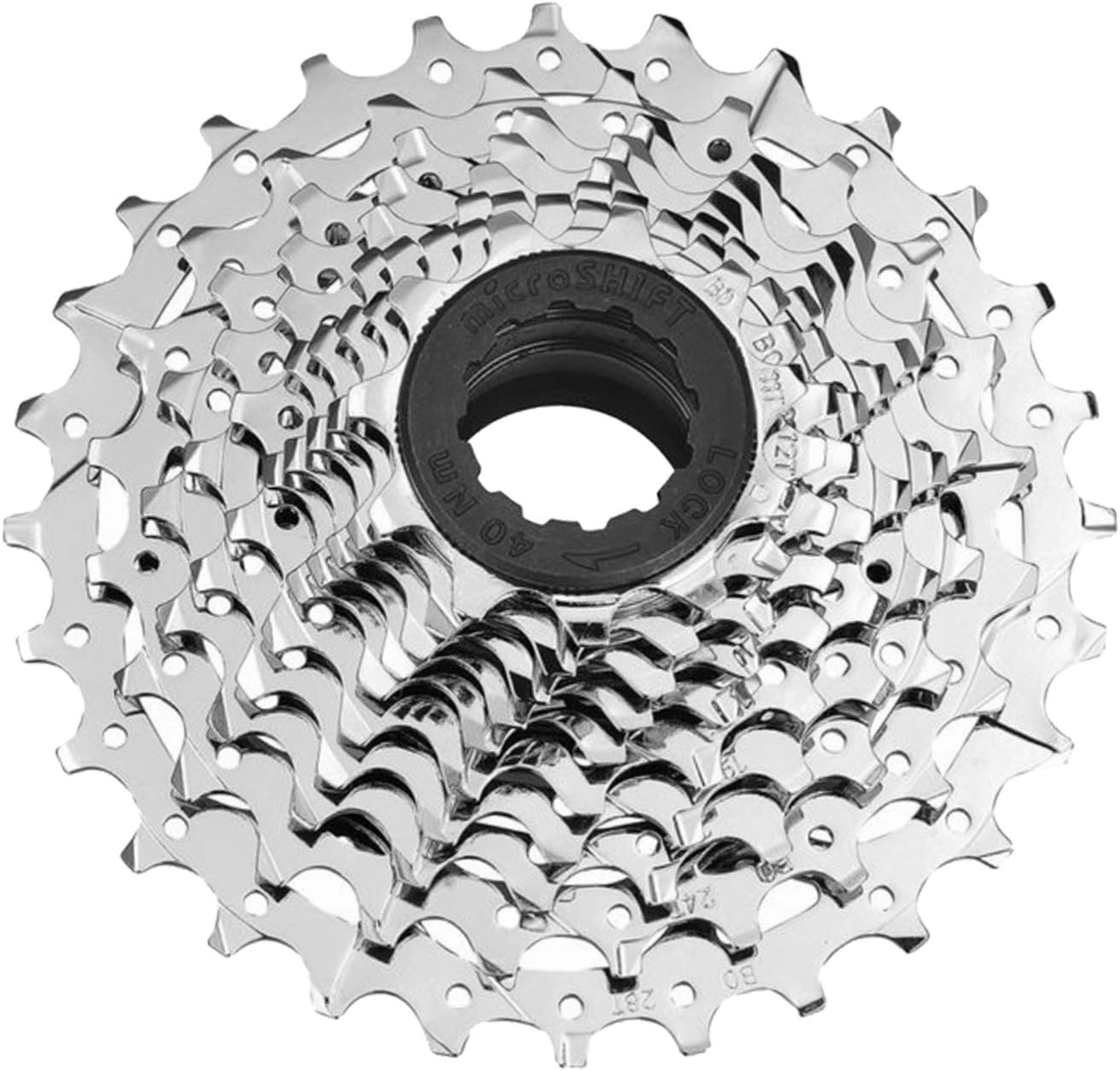 Microshift 25 Cassette piñones, Color Plateado : Amazon.es: Deportes y ...