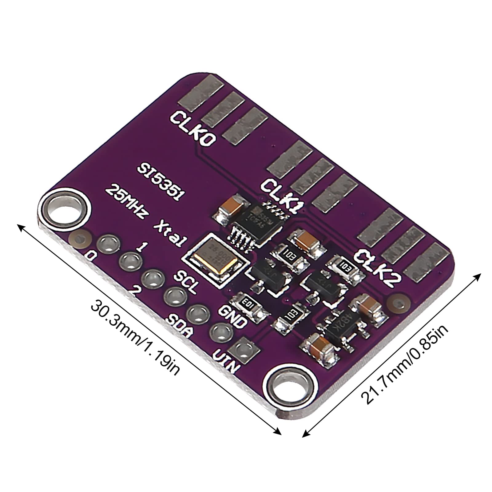 Snapklik.com : 2PCS Si5351A I2C 25MHZ I2C High Frequency Signal ...