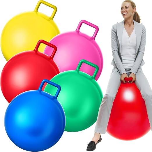Amazon.com: Lewtemi 5 Pcs Hopper Ball 31 Inch Outdoor Games Jumping ...