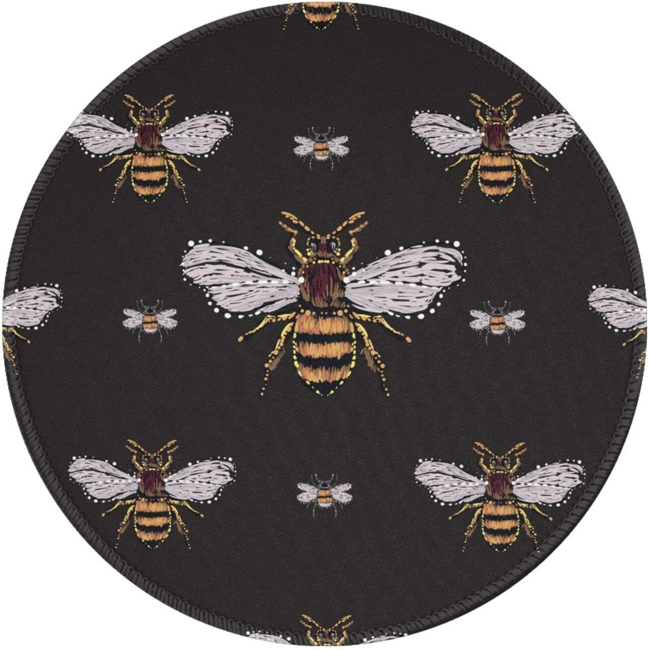 Amazon.com : Honey Bee Round Gaming Mouse Pad for Desk,Extended ...