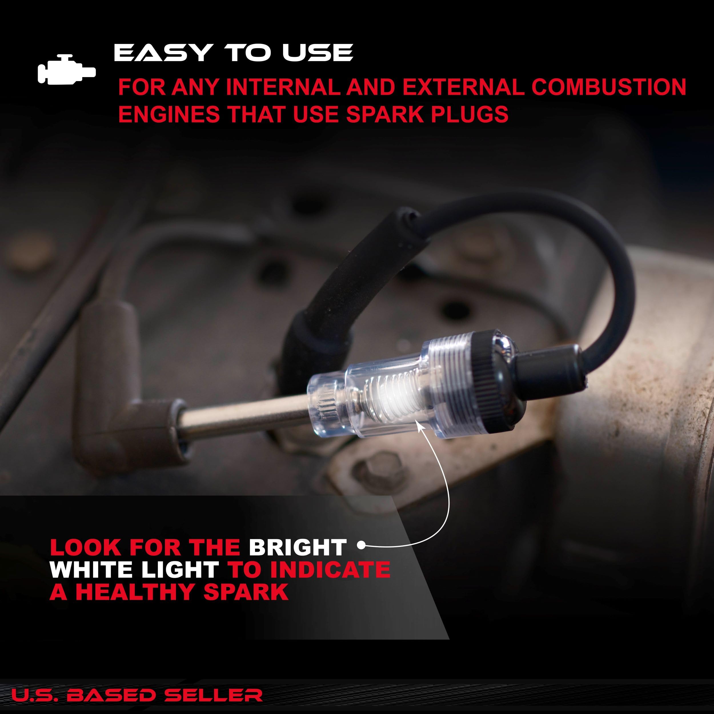 Snapklik.com : ABN Inline Spark Plug Tester And Coil Tester Tool 2-Pack ...