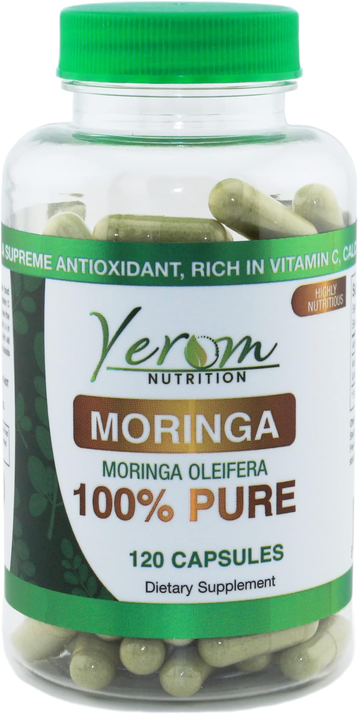 Amazon.com: Yerom Nutrition Pure Moringa Capsules - 800mg High Potency ...
