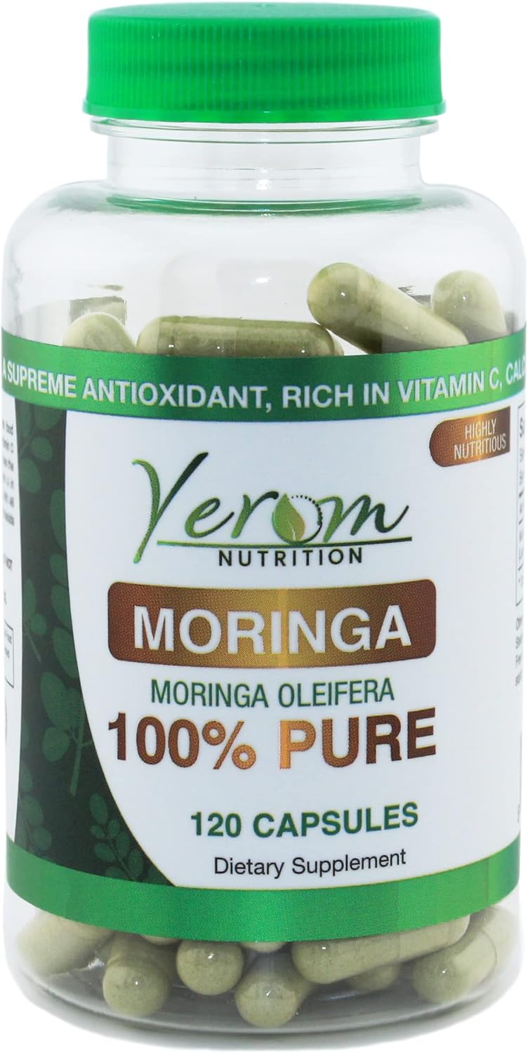 Amazon.com: Yerom Nutrition Pure Moringa Capsules - 800mg High Potency ...