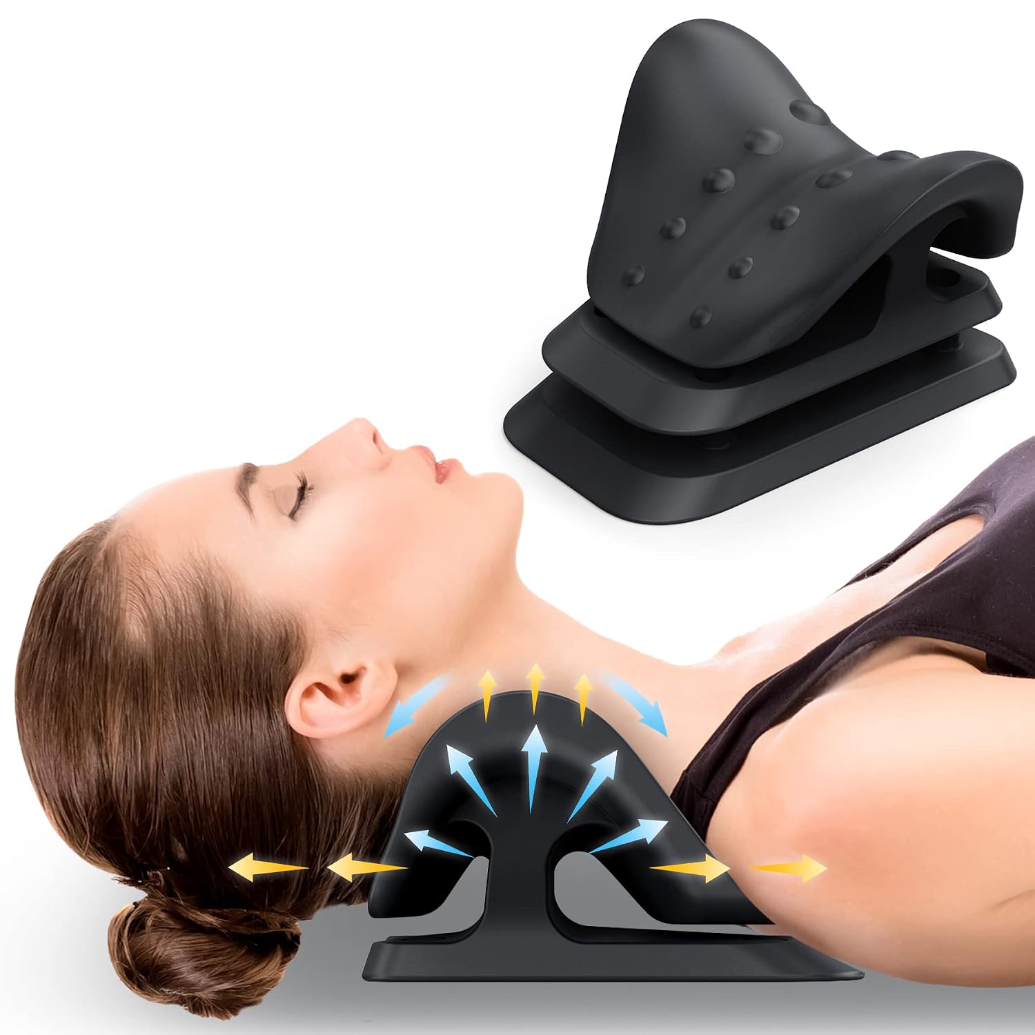 Buy Neck and Shoulder Relaxer, Cervical Traction Device Neck Stretcher ...